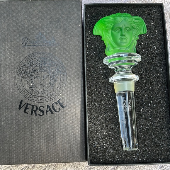 Versace | Dining | Versace Rosenthal Medusa Crystal Wine Stopper | Poshmark